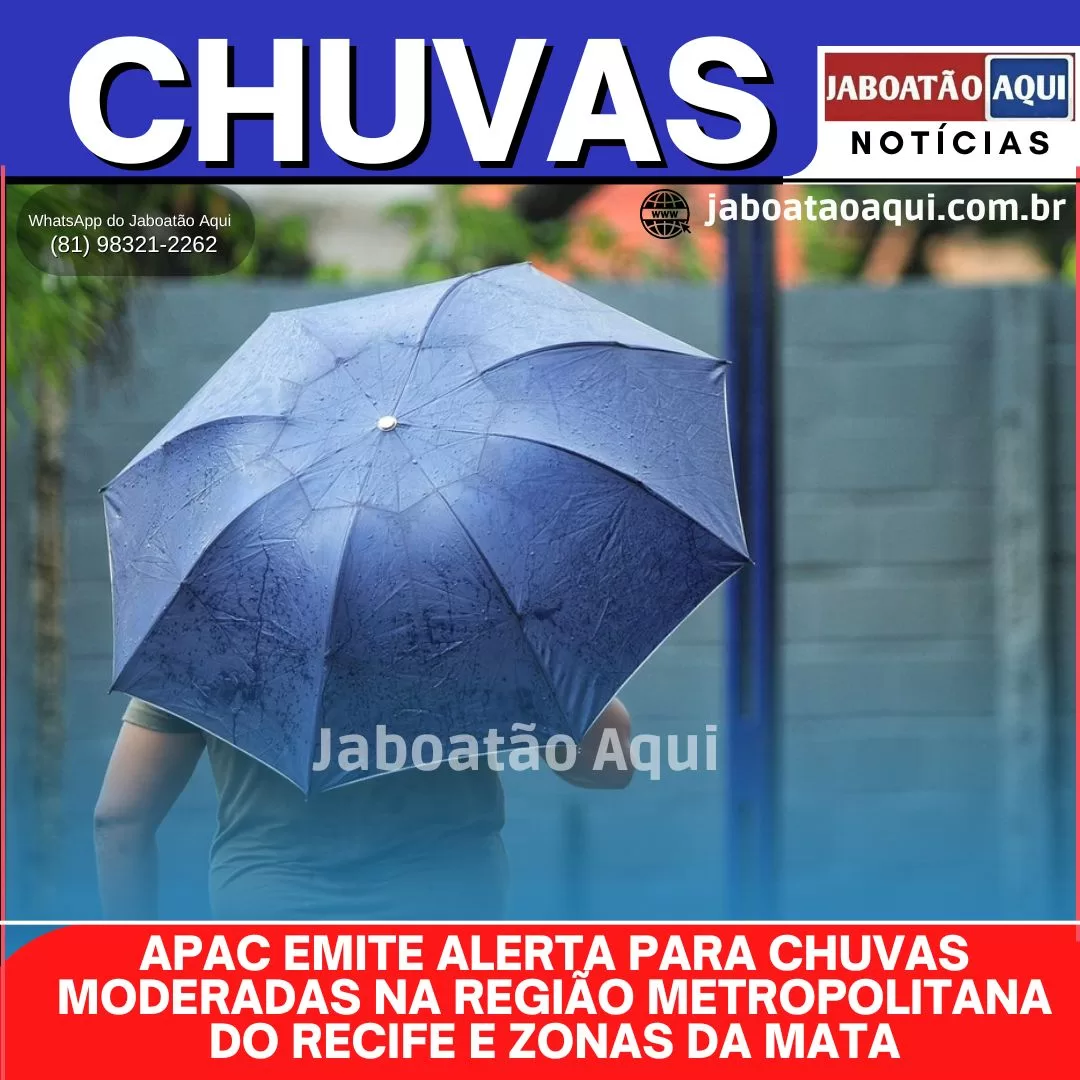 APAC EMITE ALERTA PARA CHUVAS MODERADAS NA REGIÃO METROPOLITANA DO ...